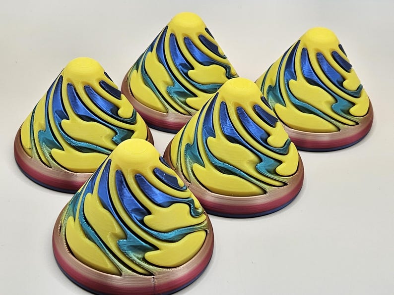 Vortex Shift Passthrough Fidget Toy, 3D Printed, Stocking Stuffers ...