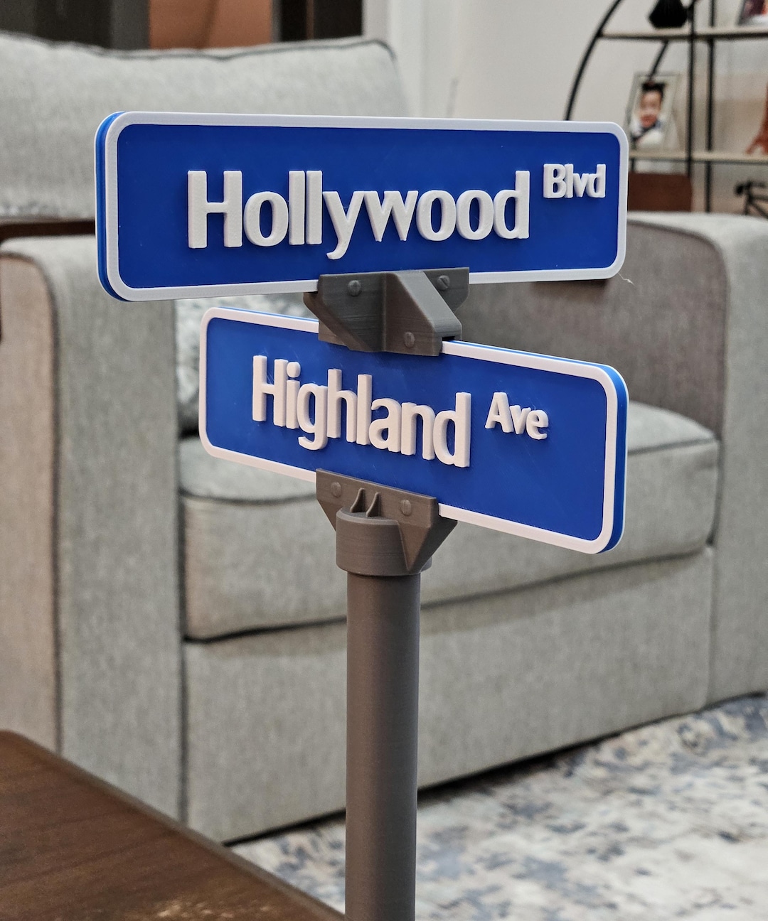 Personalized Street Sign Post | Custom Desk Name Decor | 3D Printed ...