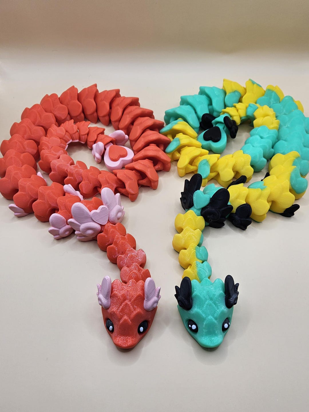 Cupid Snake Flexi Toy: Bendable 3D Printed Snake Figurine - Articulated ...