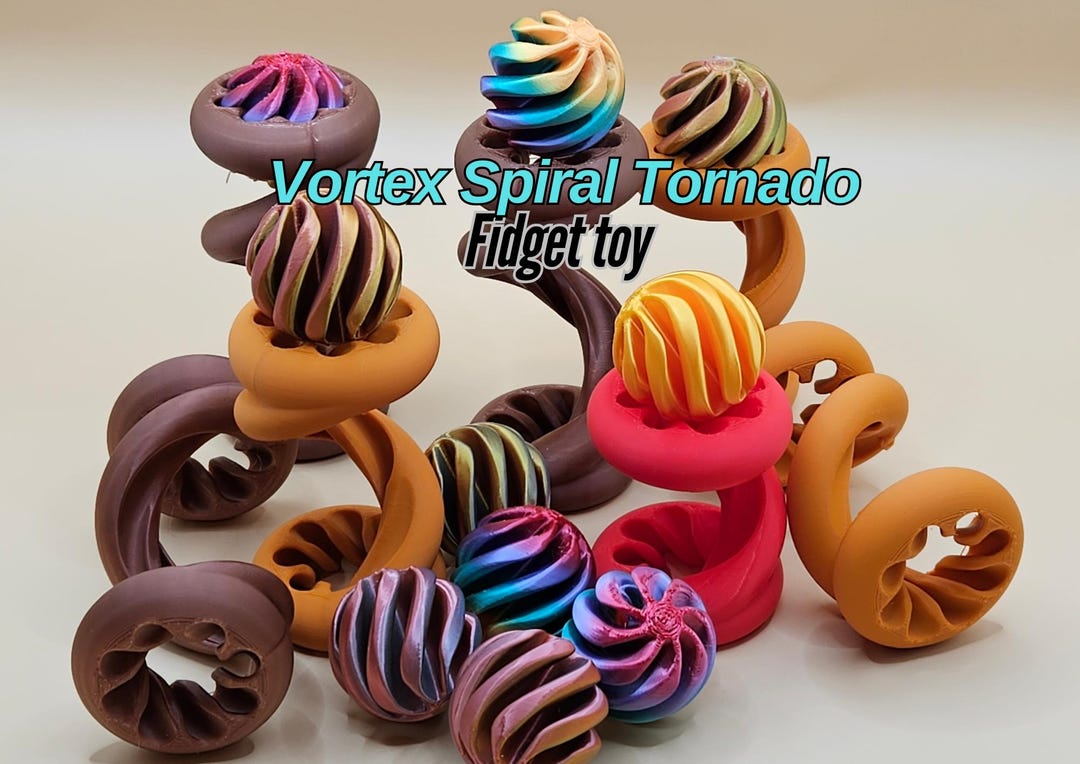 Vortex Fidget Toy: Sensory Stem Toy 3D Printed - Etsy
