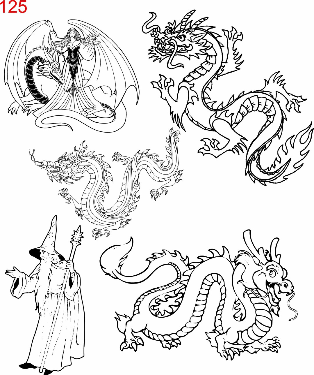 Dragon Lady. Dragon. Wizard - Etsy