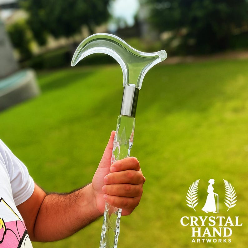 Transparent Acrylic Walking Cane: Elegant Support for Women and Seniors ...