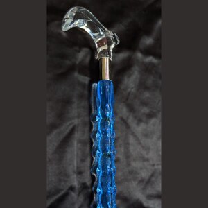 Handcrafted Clear Acrylic Walking Cane, Elegant Transparent Walking ...