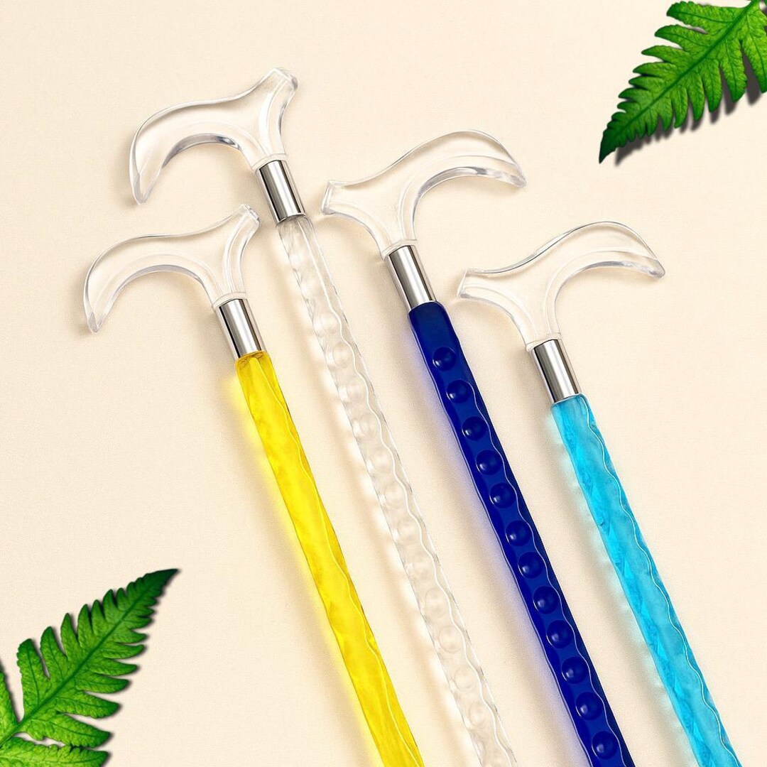 Clear Luxury Acrylic Walking Cane for Women | Elegant Transparent ...