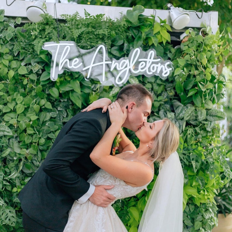 Custom Neon Sign Wedding Personalized Neon Name Sign Wedding Decor ...