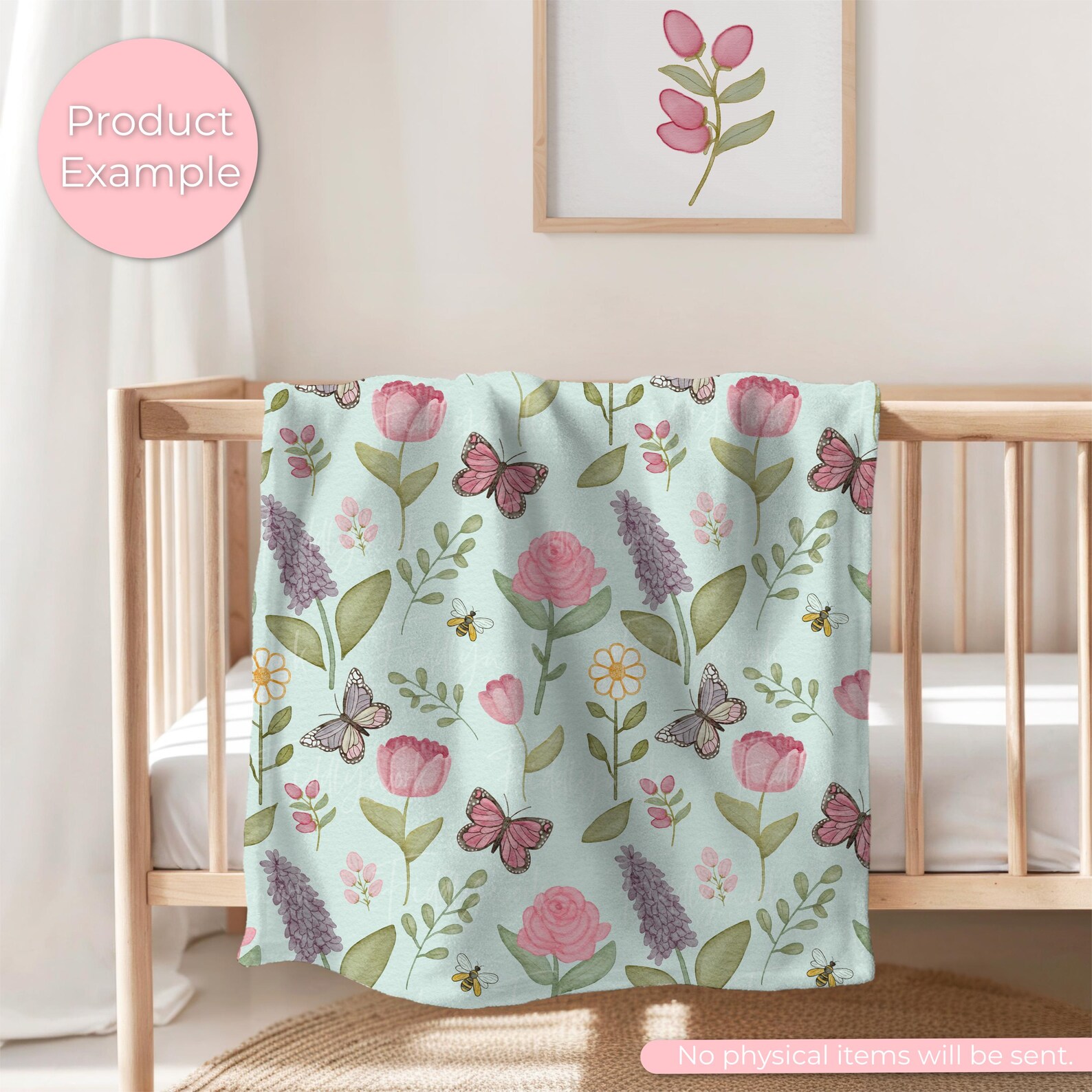 Watercolor Butterfly Floral Seamless Pattern | Spring Flowers Digital ...