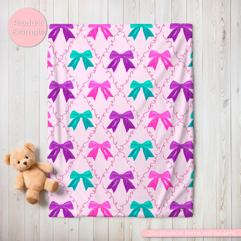 Coquette Bow Seamless Pattern | Ribbon Diamond Pattern Digital Paper ...