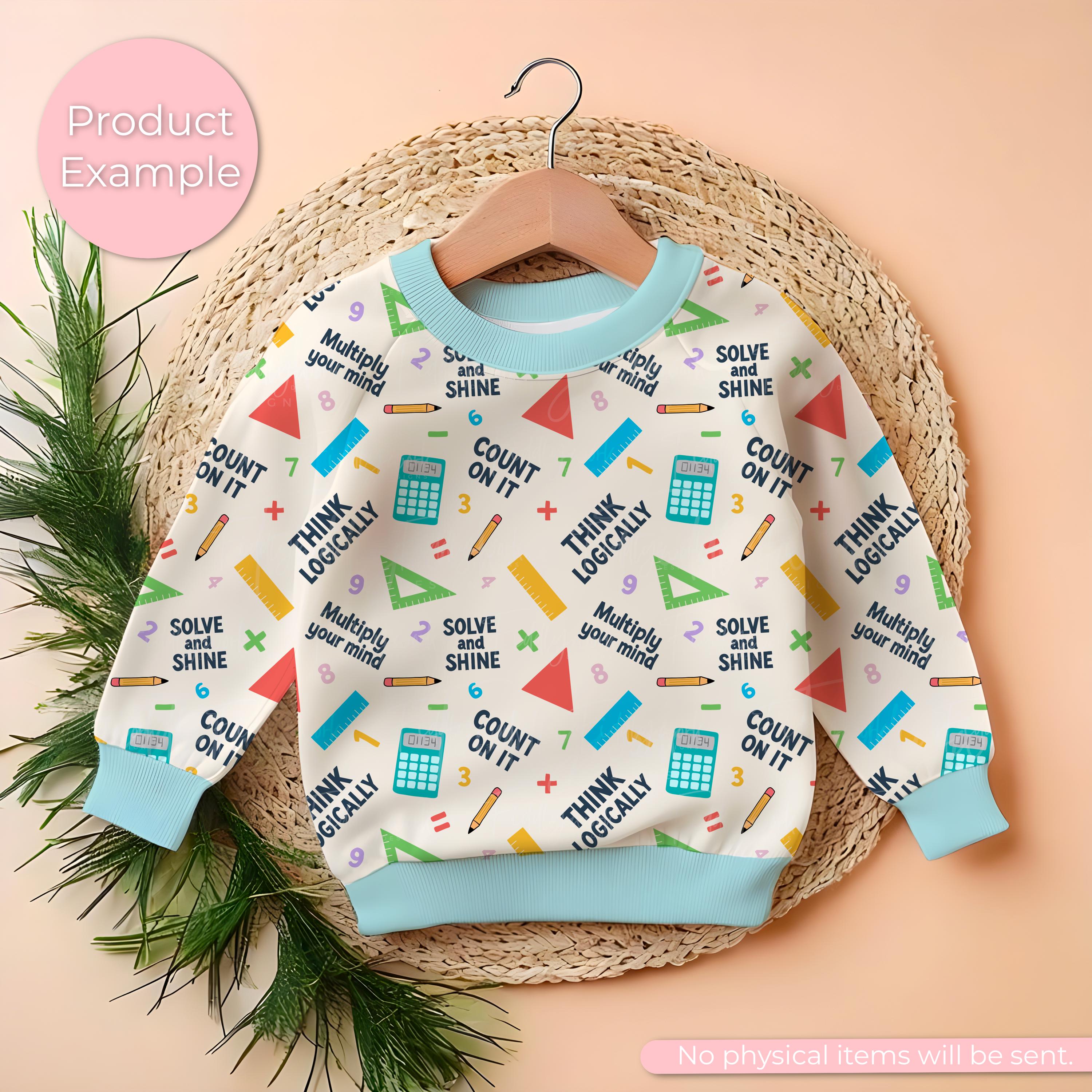 Math Back to School Seamless Pattern | STEM Digital Paper for Fabric ...