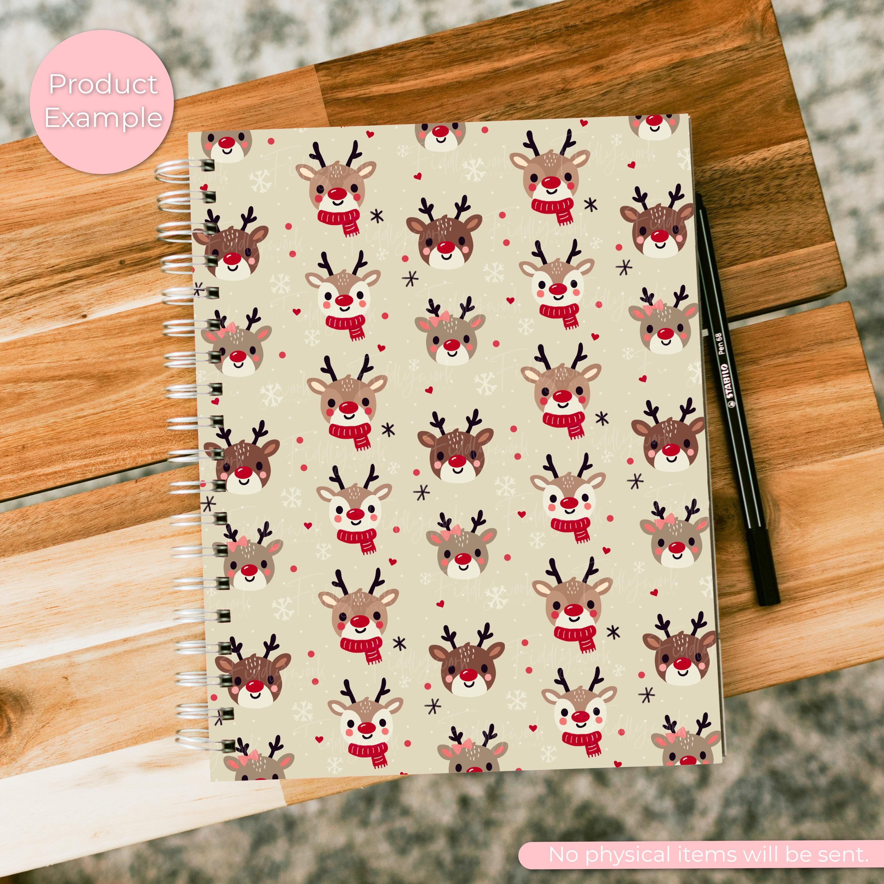 Christmas Reindeer Seamless Pattern: Holiday Digital Paper for Fabric ...
