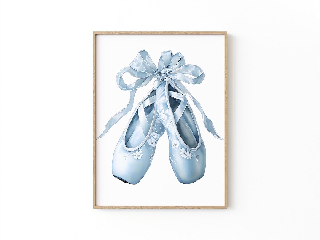 Ballet Pointe Shoe Poster | Ballerina Print | Ballet Art | Ballet ...