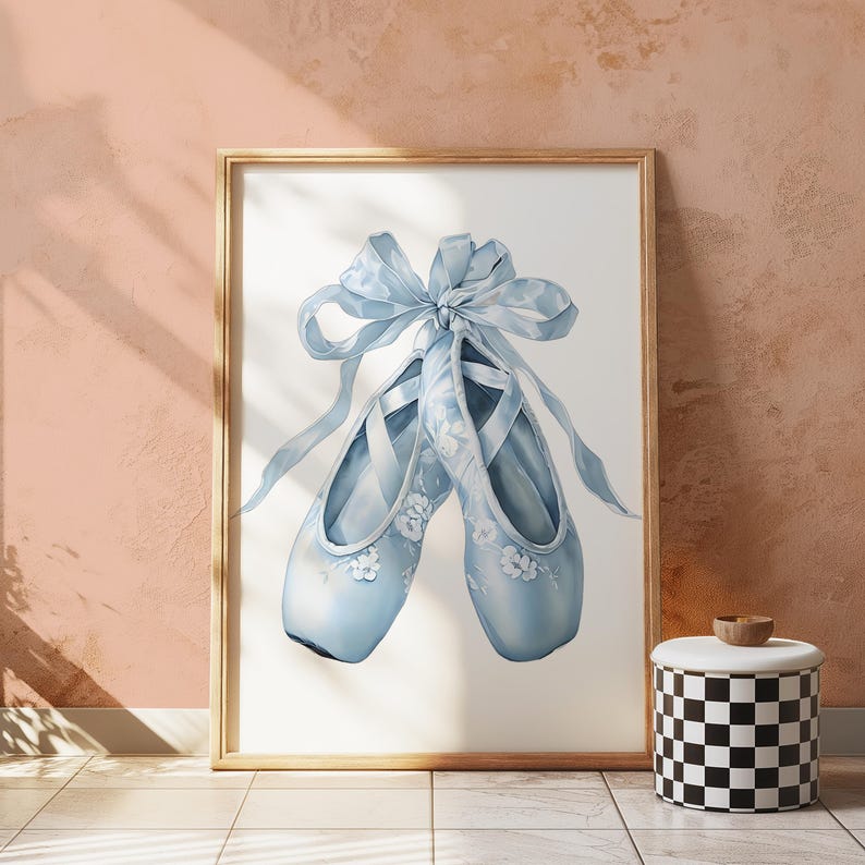 Ballet Pointe Shoe Poster | Ballerina Print | Ballet Art | Ballet ...