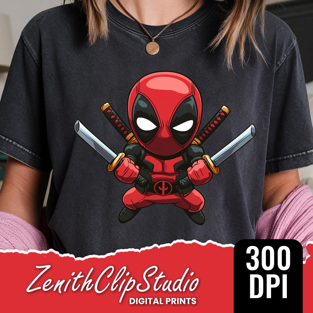 Deadpool PNG | Deadpool & Wolverine Digital Art | Superhero Movie PNG ...
