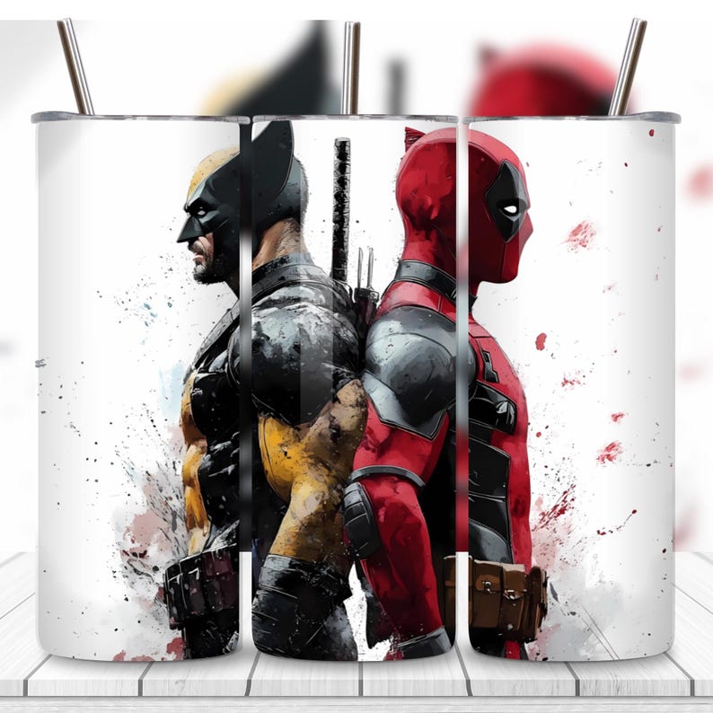 20oz Superhero Tumbler Wrap PNG | Skinny Cartoon Character Tumbler ...