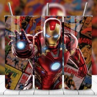 Iron Man Tumbler Wrap: Watercolor Splash PNG (digital Download) - Etsy