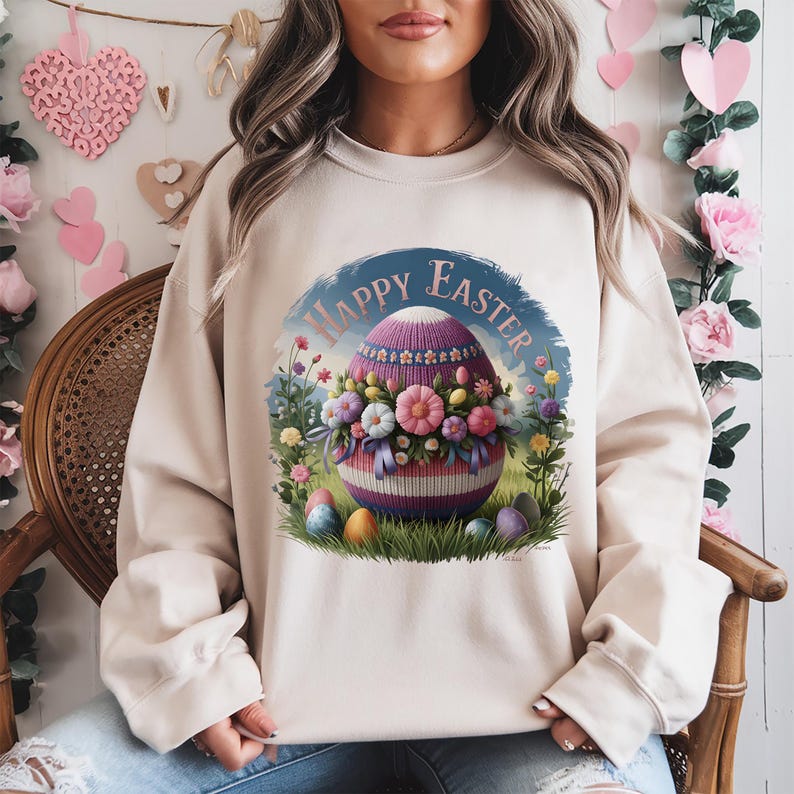 Floral Easter Egg PNG | Spring Clipart, Sublimation Design (digital ...