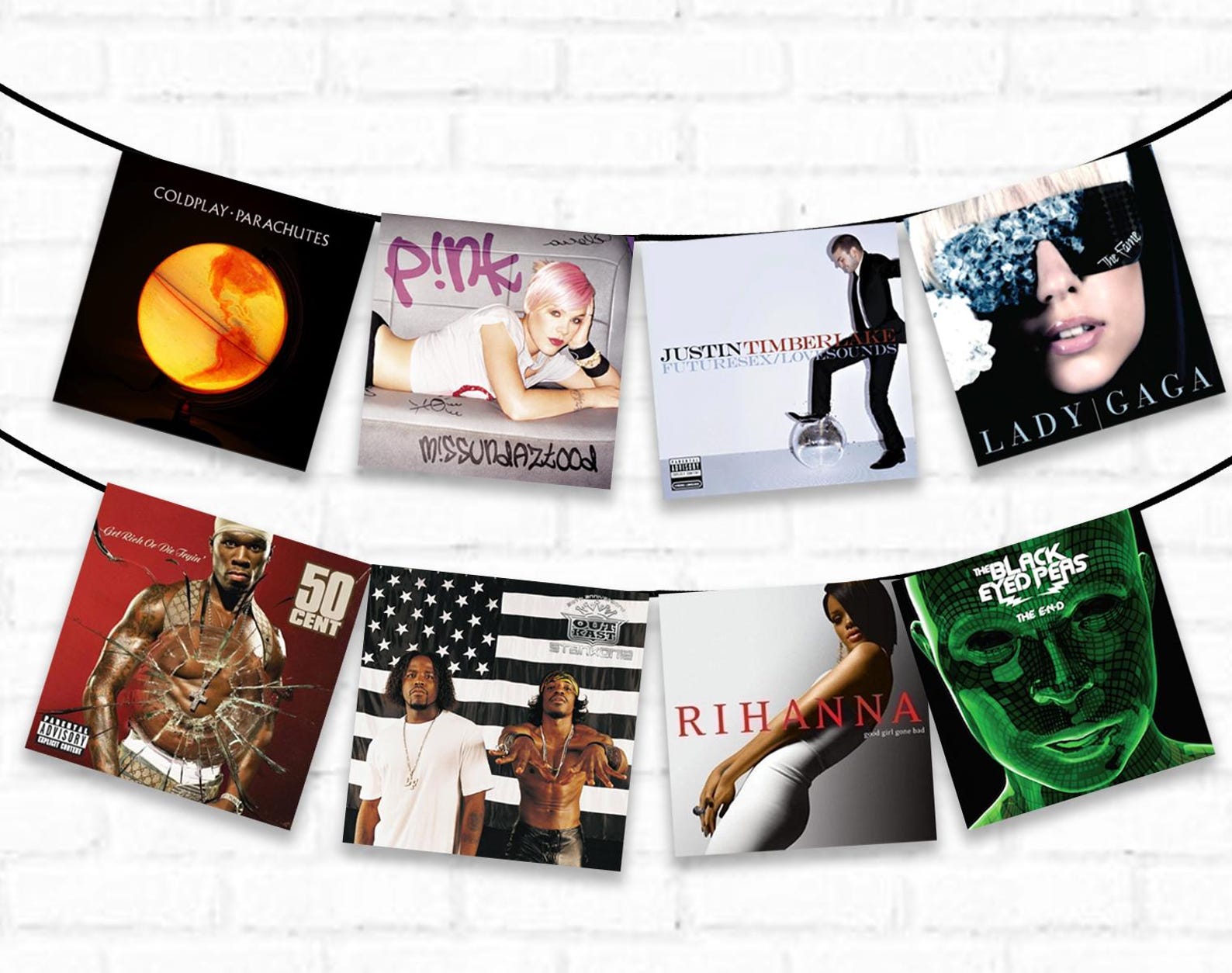 Y2K Album Cover Banner | 2000s Party Decorations (PDF) - Etsy