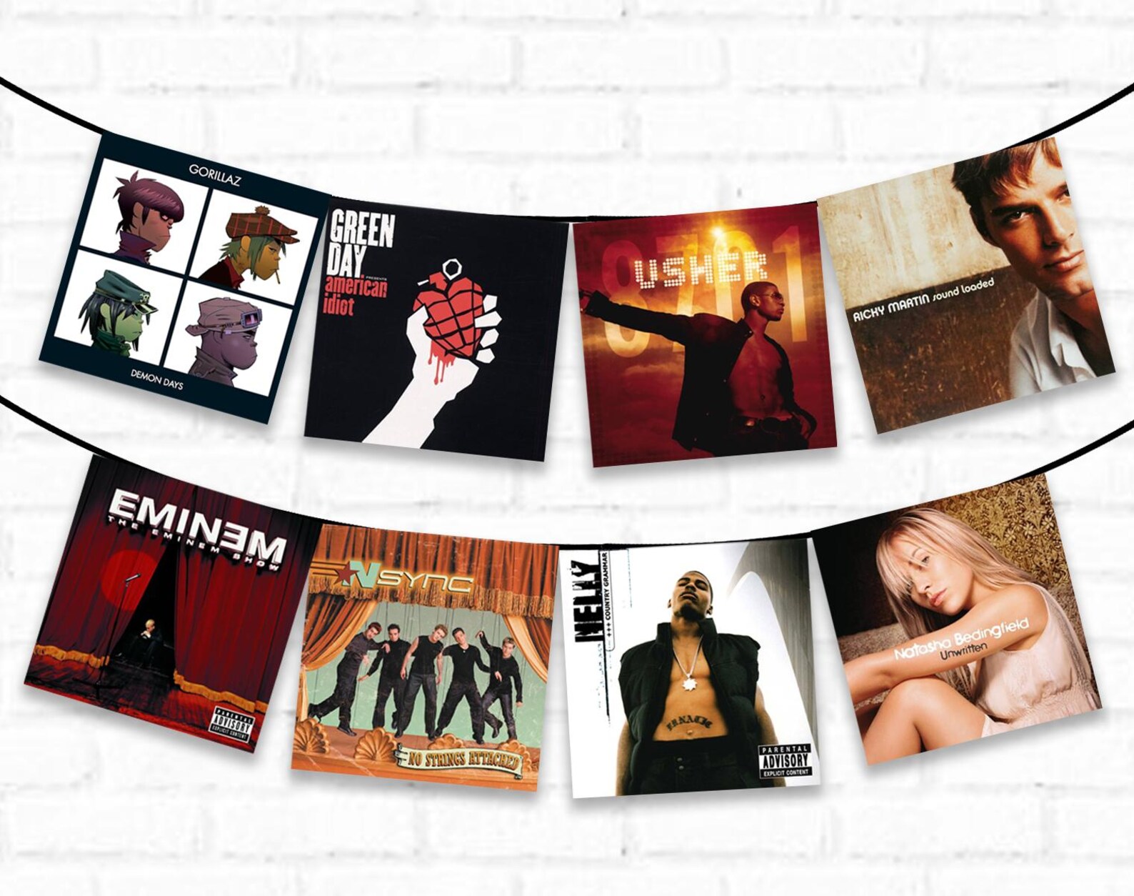 Y2K Album Cover Banner | 2000s Party Decorations (PDF) - Etsy