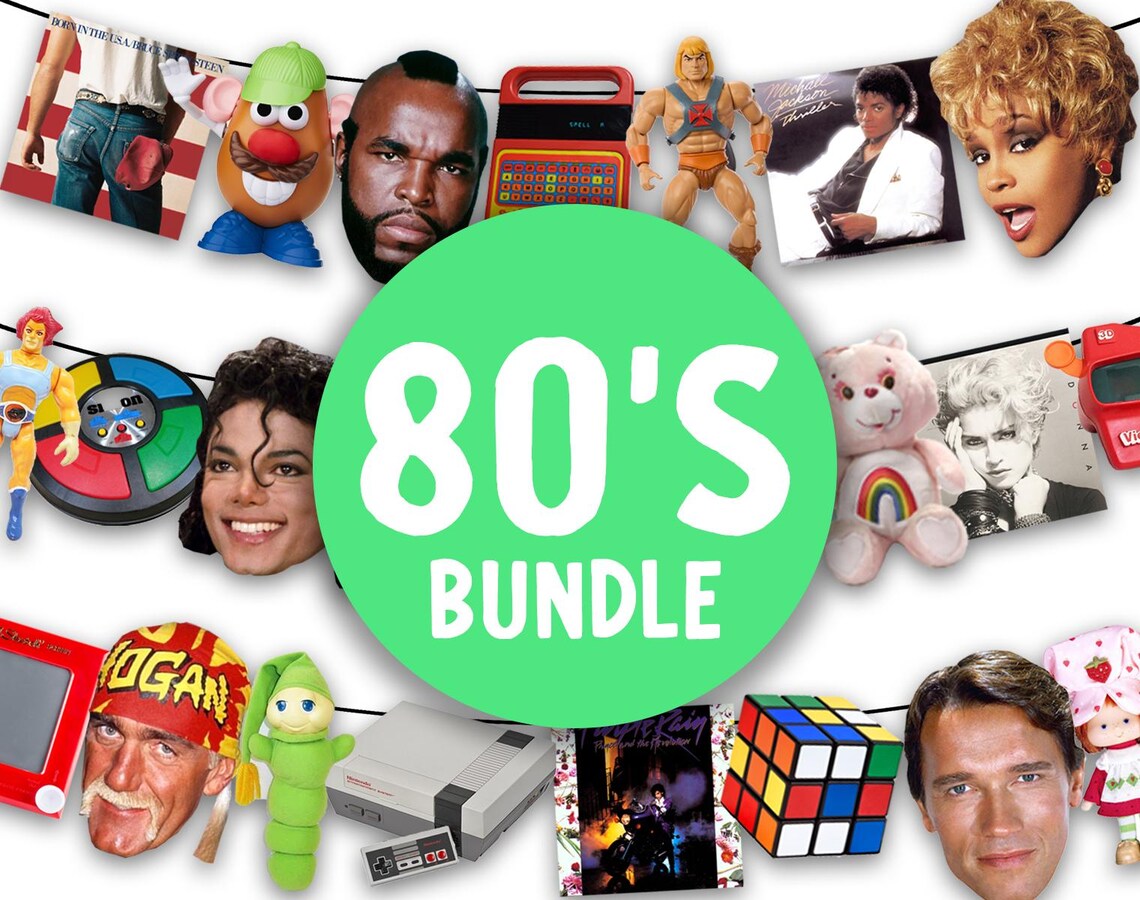 80's Party Banner || 80's Bundle || 80s Party Decor || Printable 80's ...
