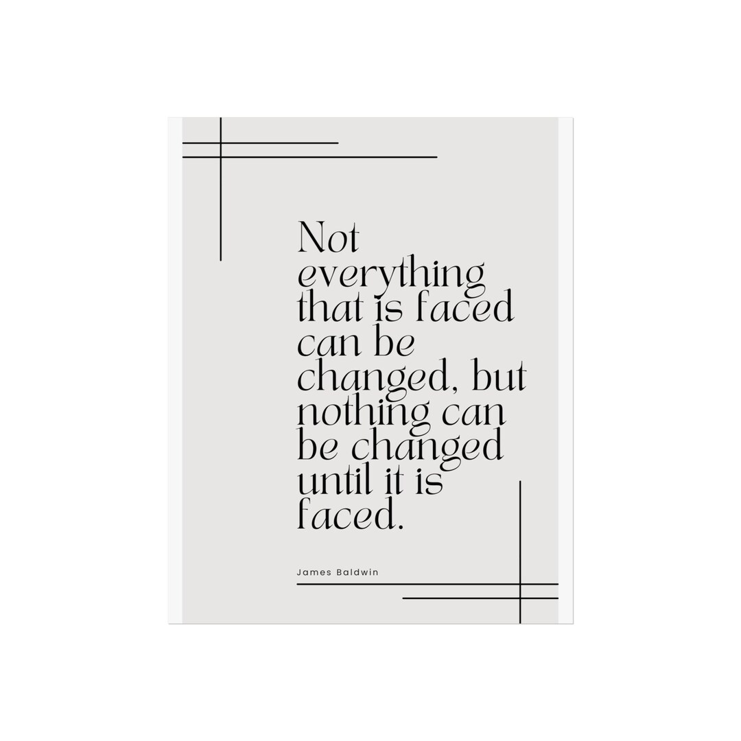 James Baldwin Quote Poster - Empowerment & Change Inspiration - Etsy