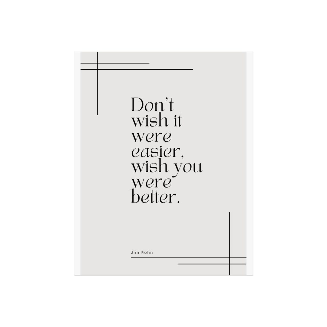 Jim Rohn Quote Poster - Inspire Growth & Self-improvement - Etsy