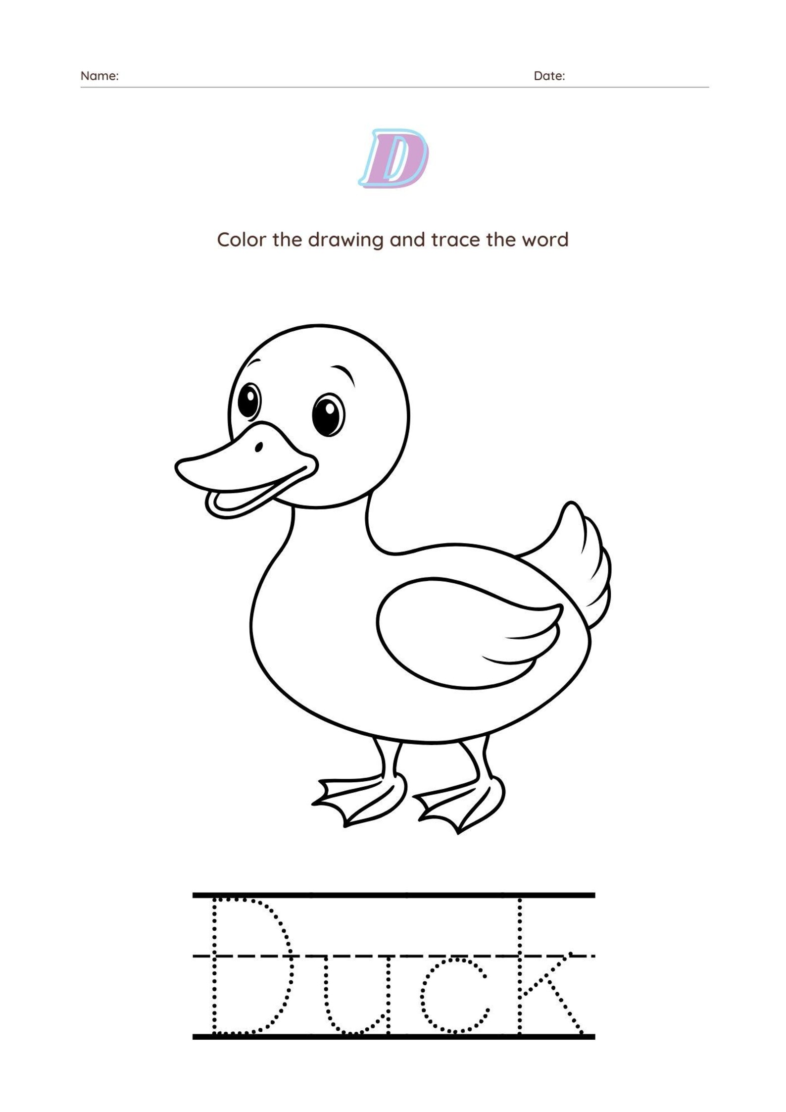 KIDS Alphabet A to Z Coloring Worksheet Set – Fun & Educational ...