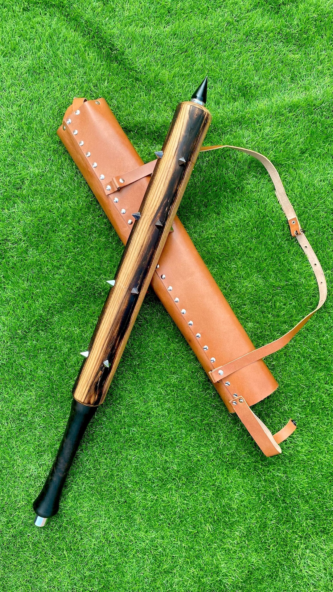 Japanese Kanabo With Spikes: the Mighty Weapon of Japanese Warriors - Etsy