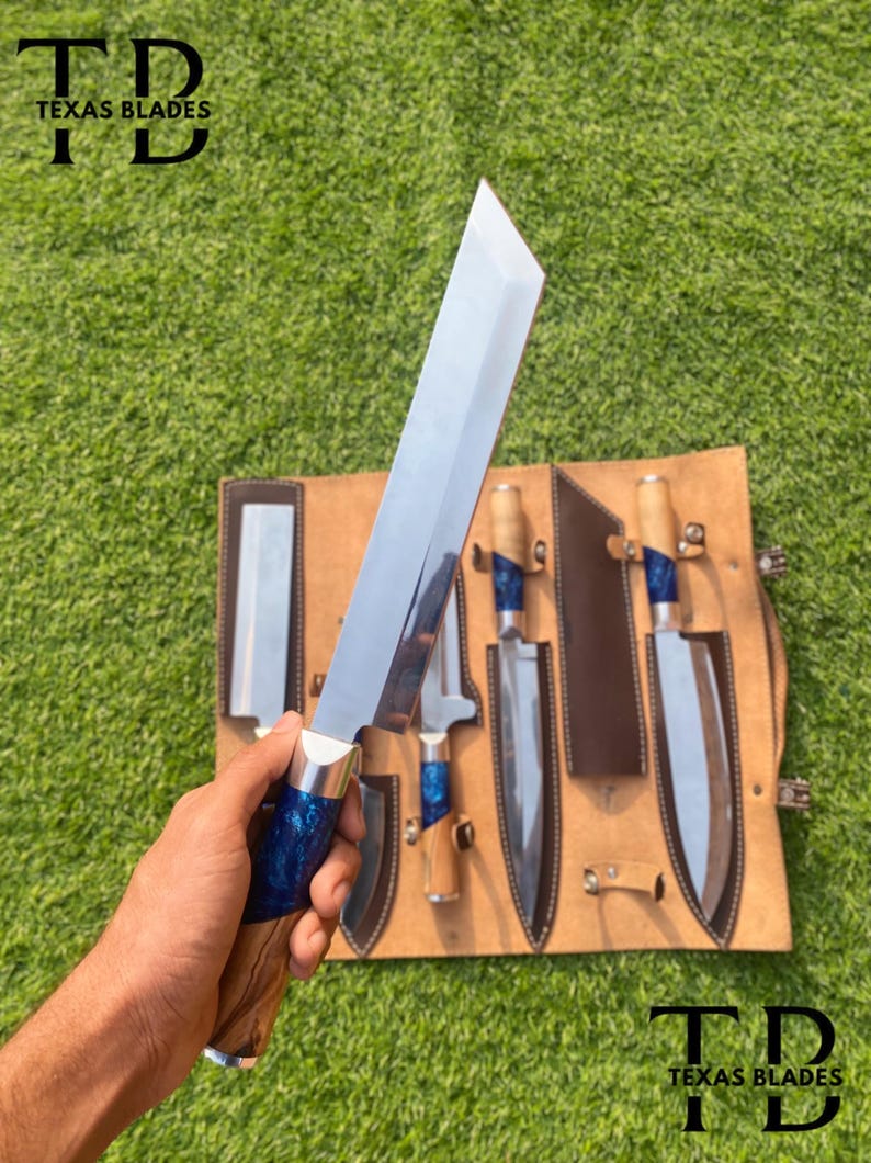 Kitchen Set, Chef Set- Japanese Chef Knife Set With Cool Handles ...