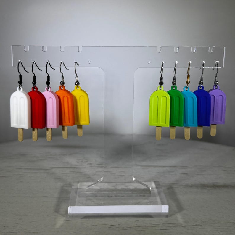 Popsicle Earrings, Ice Cream Bar Jewelry, Ice Pop Dangle Earrings ...