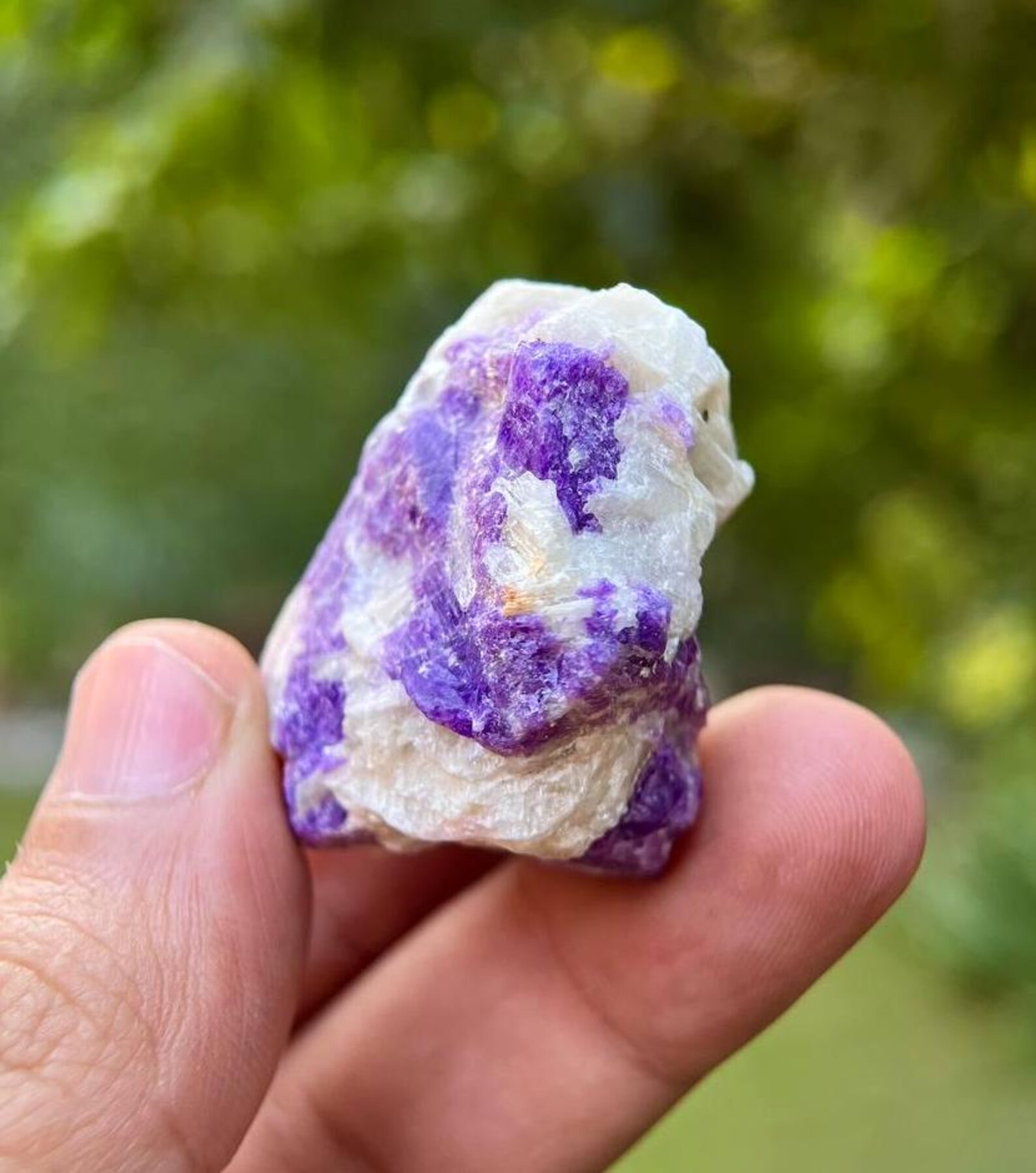 35 Gram Uv-reactive Hackmanite Raw Specimen | Raw Hackmanite, Purple ...