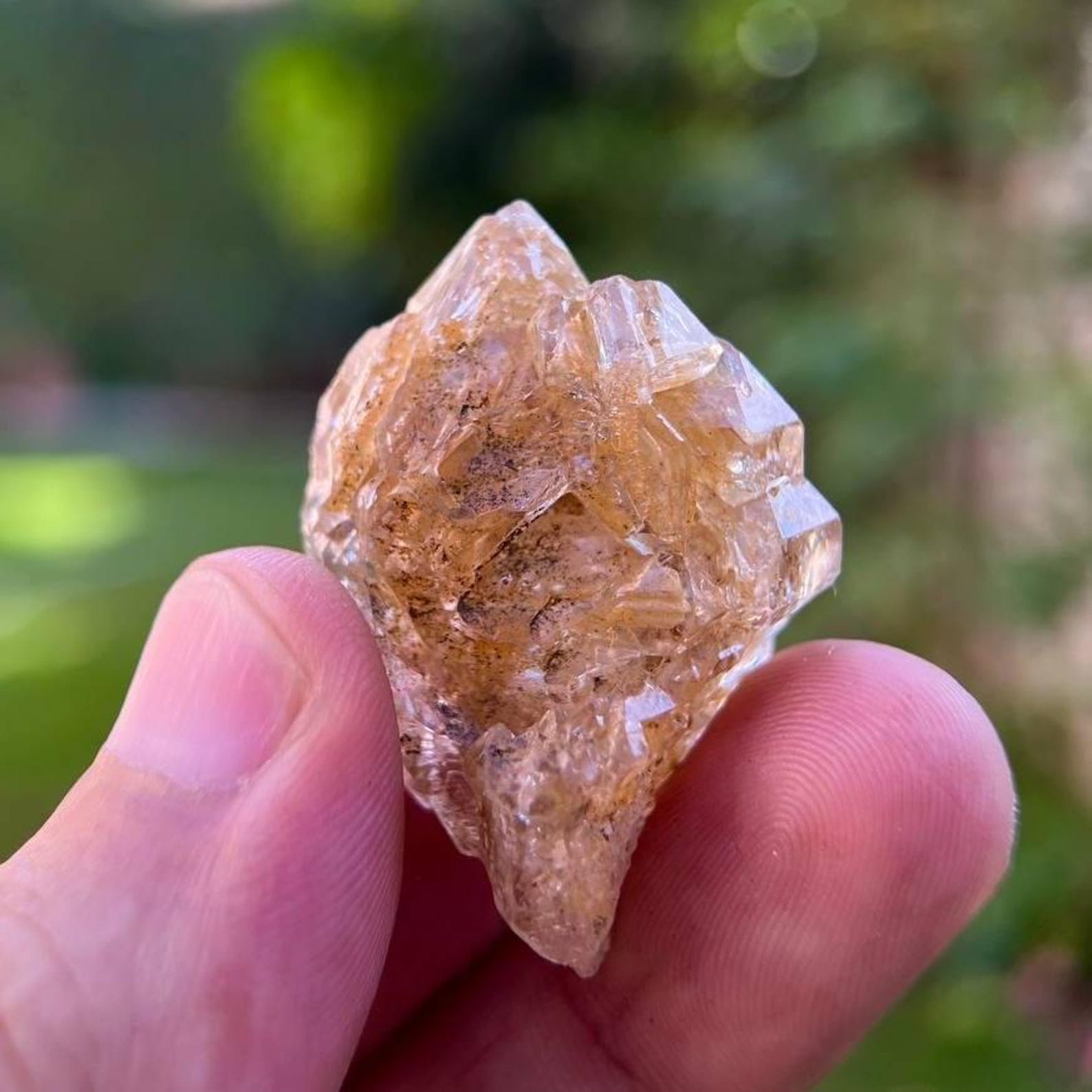 Golden Skeletal Quartz With Layers of Clay Inclusions - Fenster Quartz ...