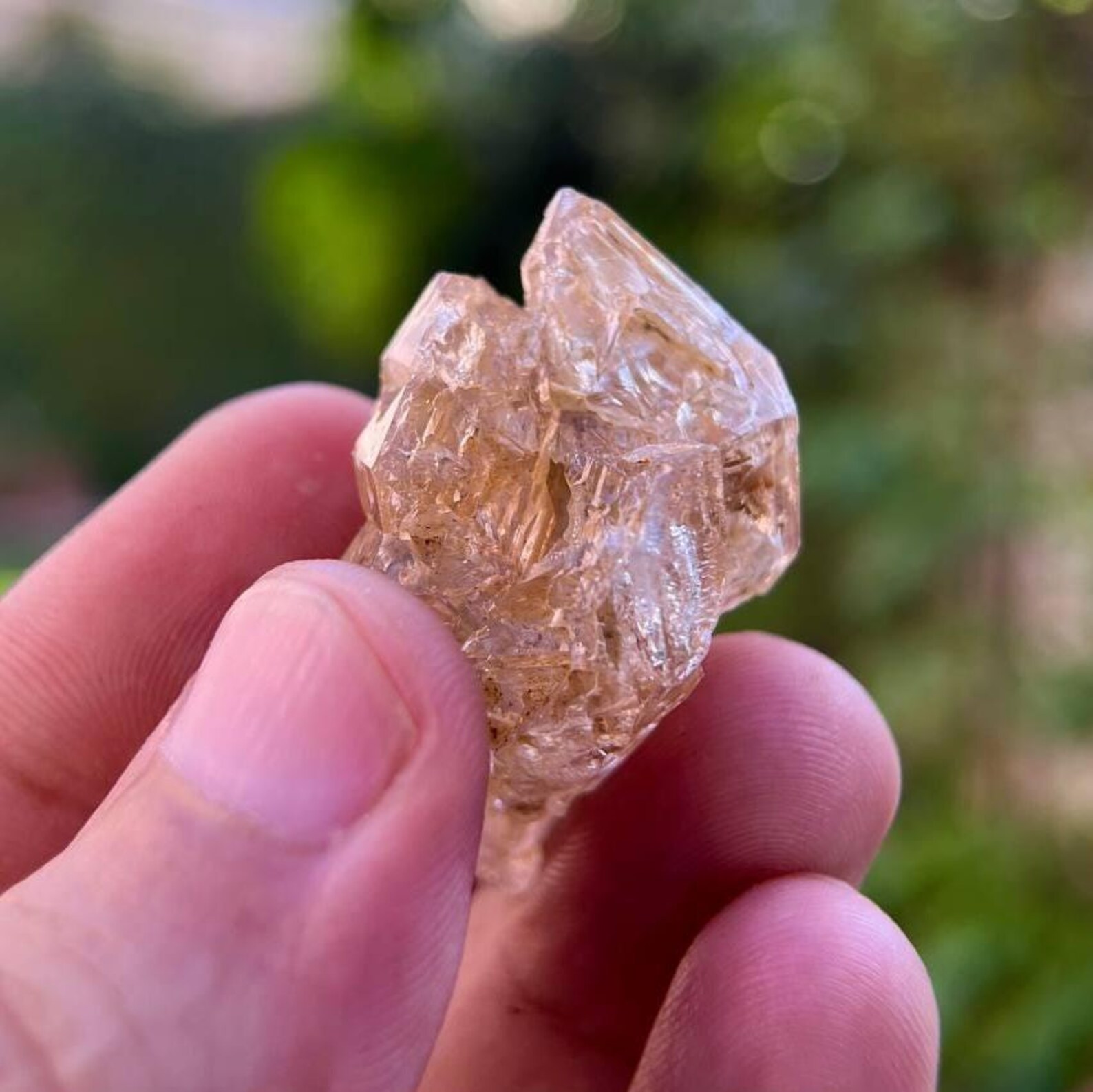 Golden Skeletal Quartz With Layers of Clay Inclusions - Fenster Quartz ...