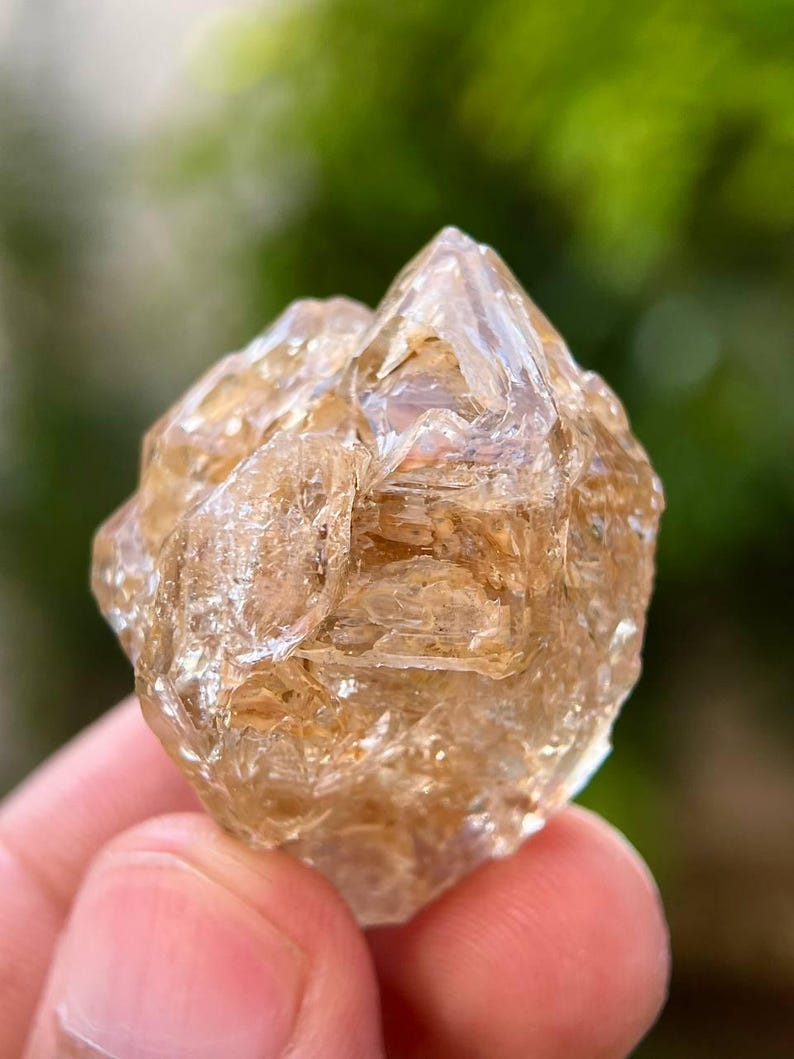 Golden Skeletal Quartz With Layers of Clay Inclusions - Fenster Quartz ...