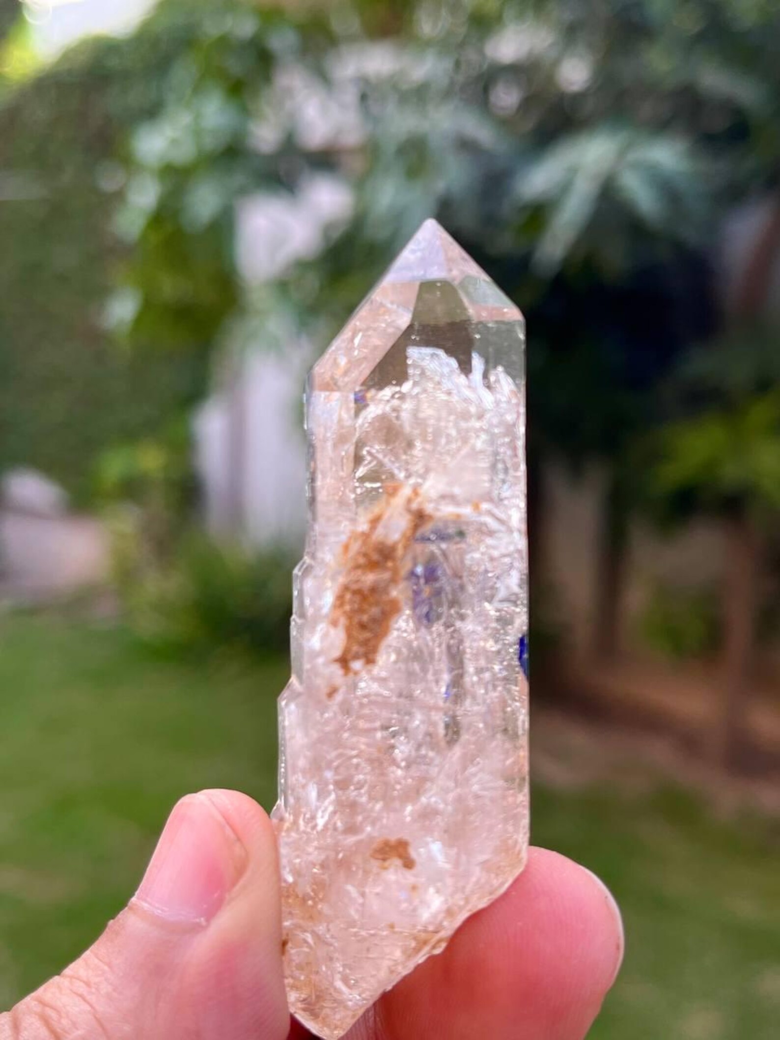 Stunning Quartz With Enhydro Inclusions, Natural Terminated Crystal ...