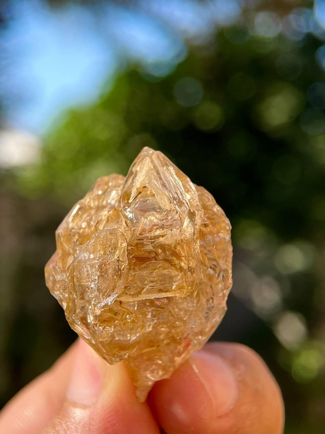 Golden Skeletal Quartz With Layers of Clay Inclusions - Fenster Quartz ...
