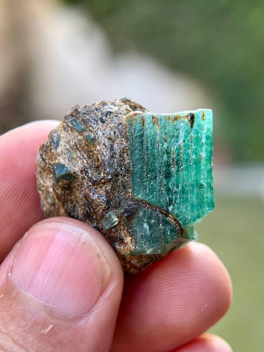 Natural Emerald Specimen: Terminated Rough Crystal, 14 Grams - Etsy