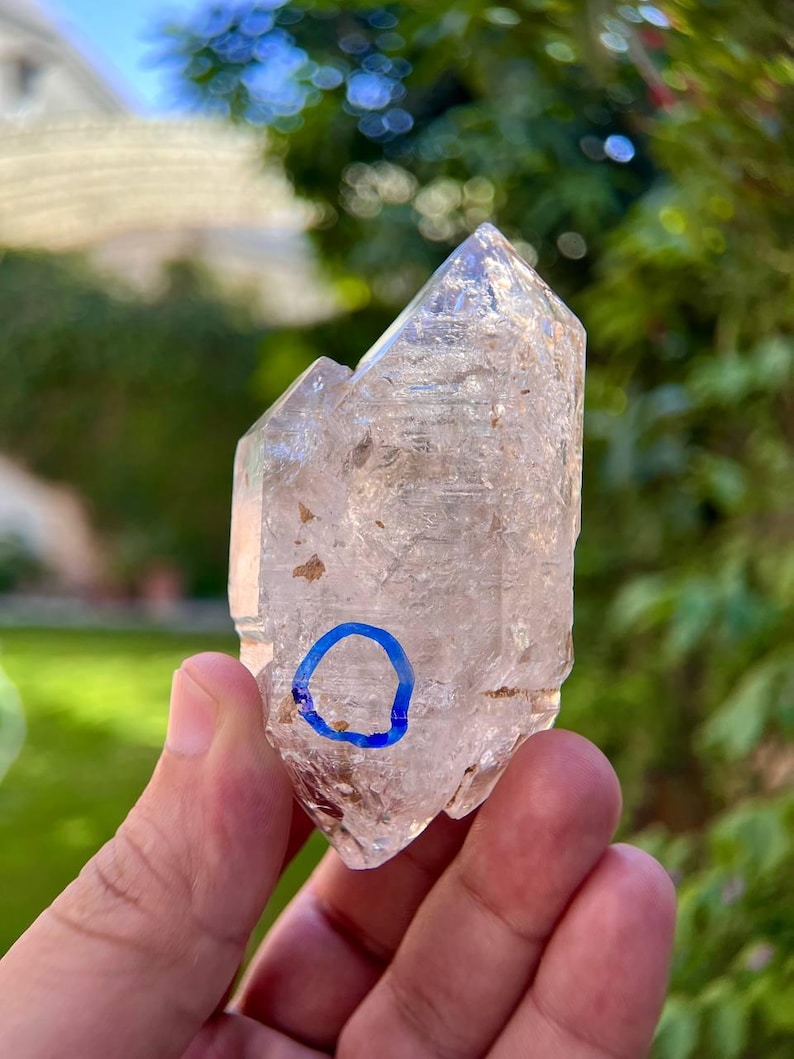 Enhydro Bubble- MOVING Enhydro Crystal - Somky Quartz Enhydro - Raw ...