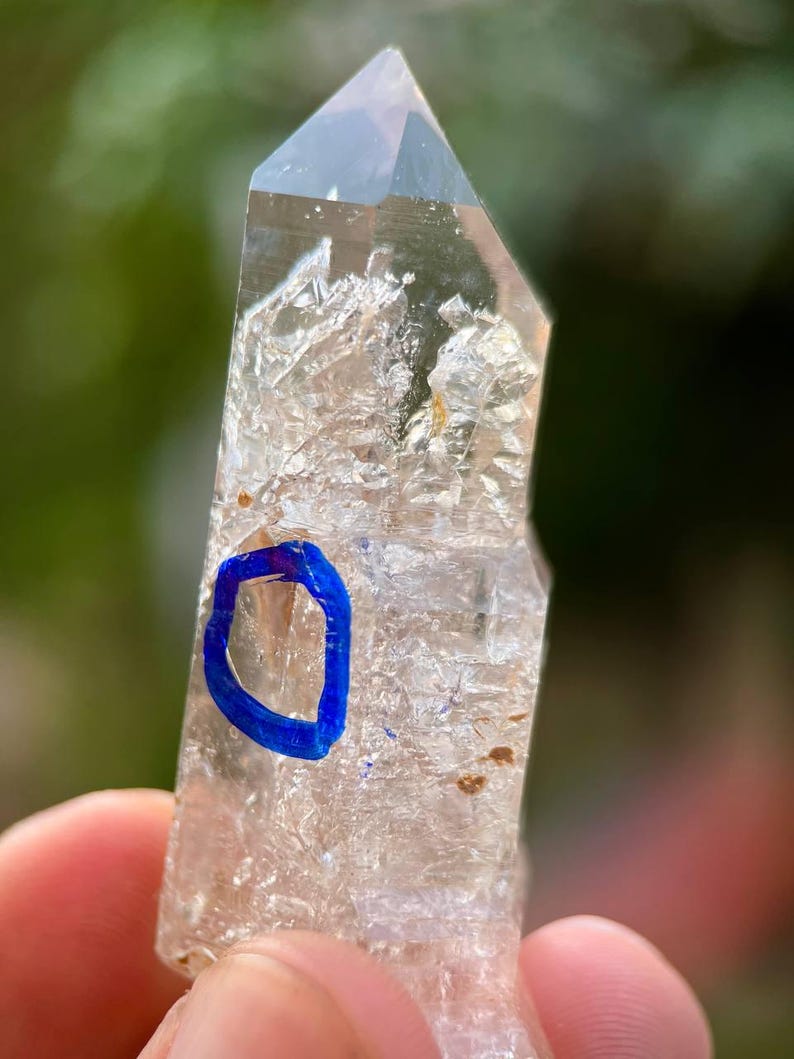 Stunning Quartz With Enhydro Inclusions, Natural Terminated Crystal ...