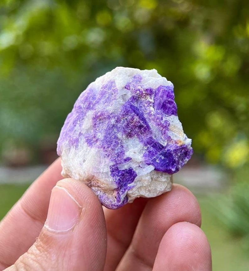 35 Gram Uv-reactive Hackmanite Raw Specimen | Raw Hackmanite, Purple ...