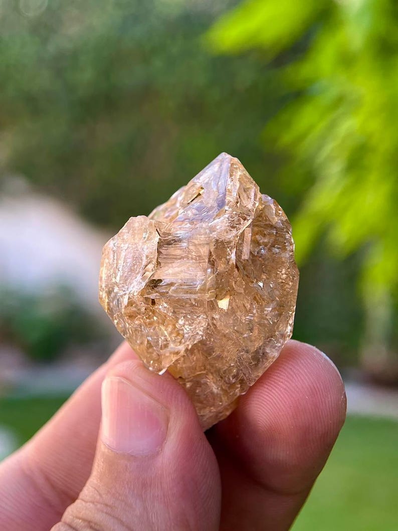 Golden Skeletal Quartz With Layers of Clay Inclusions - Fenster Quartz ...