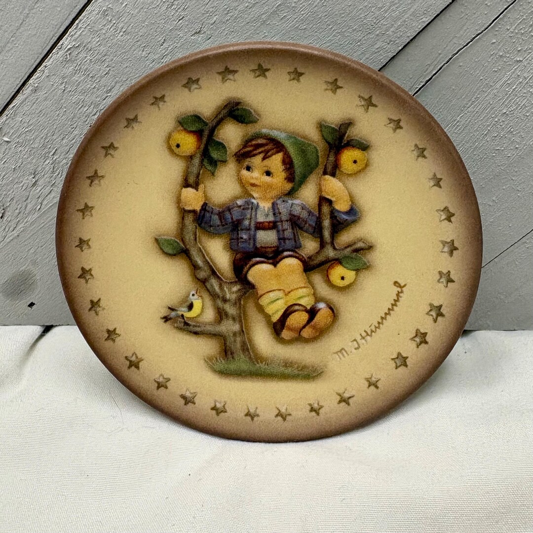 Goebel Hummel Miniature Plate | Child on Swing, Star Border - Etsy