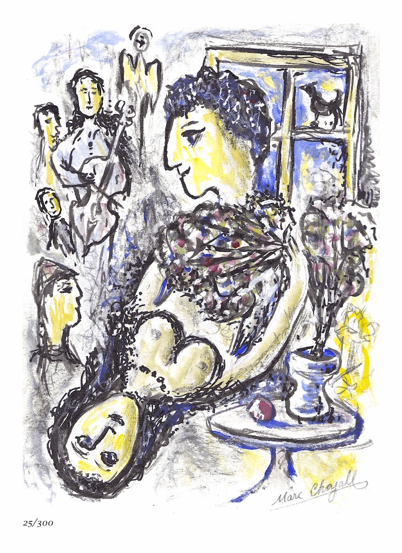 Marc Chagall “happiness” Signed & Hand-numbered Limited Edition ...