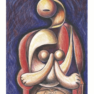 Pablo Picasso “woman Seated in a Red Armchair” Signed & Hand-numbered ...