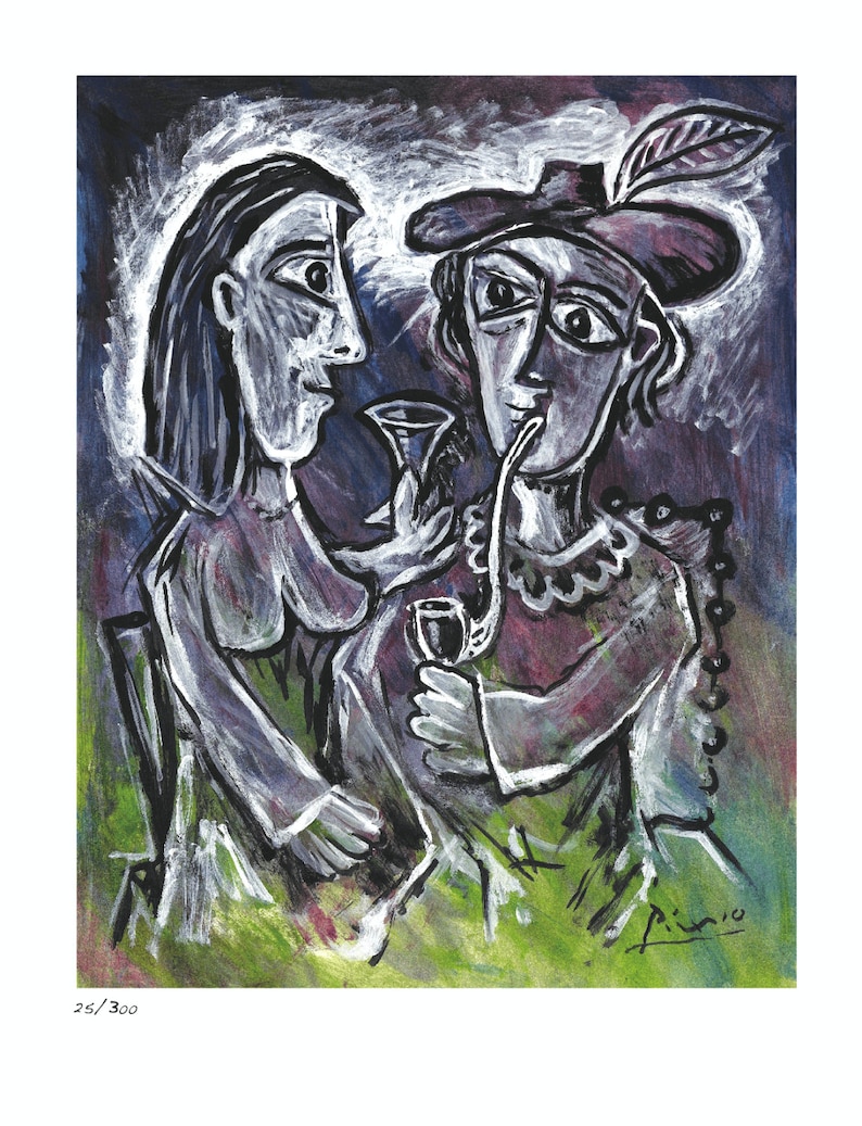 Pablo Picasso “the Couple” Signed & Hand-numbered Limited Edition ...