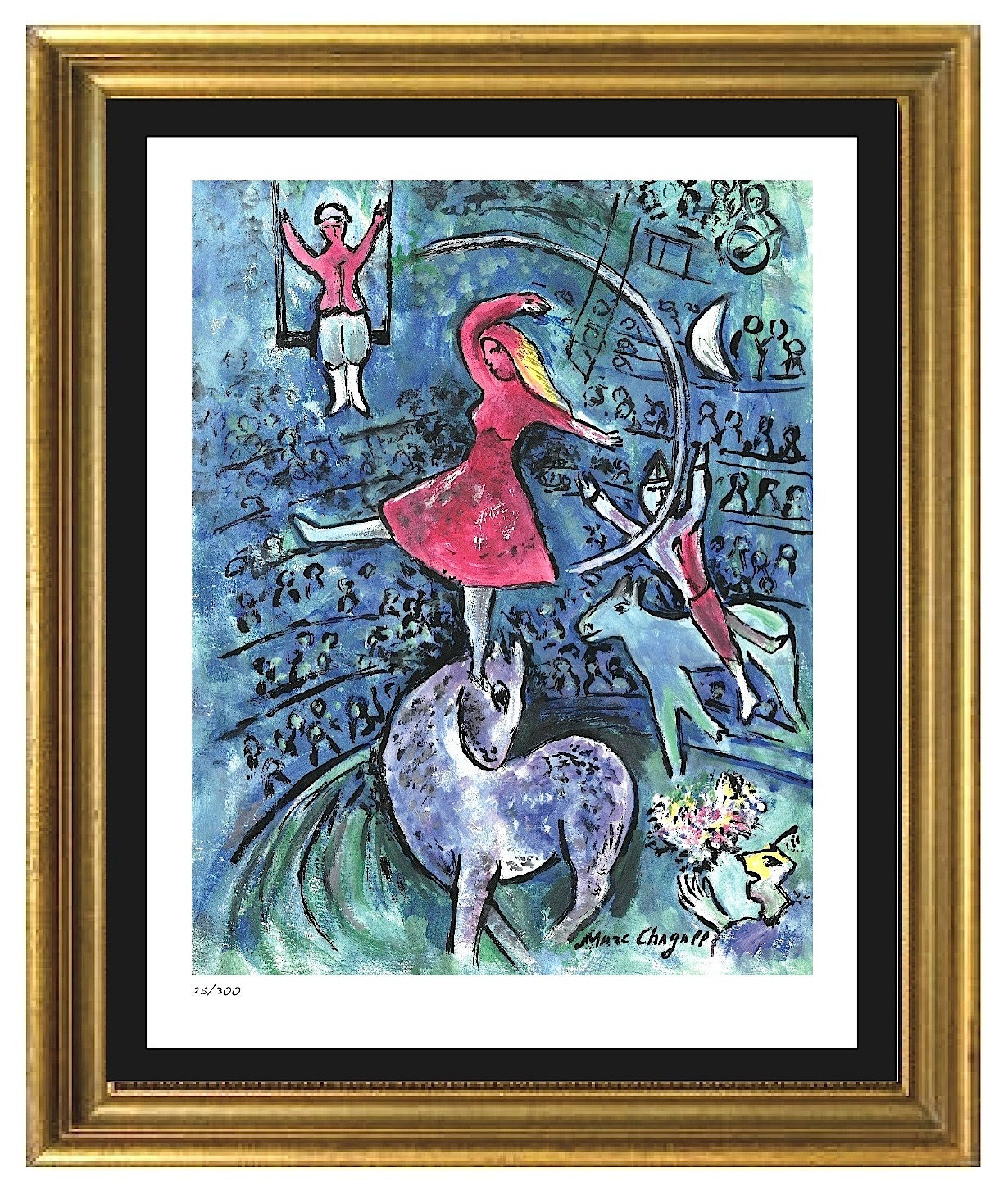Marc Chagall Circus Girl Signed And Hand Numbered Limited Edition