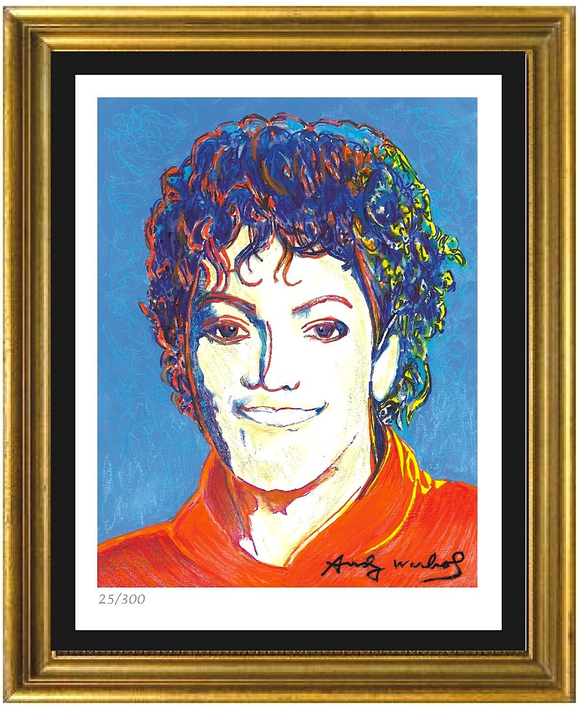 Andy Warhol “michael Jackson” Limited Edition Lithograph Print, Plate ...