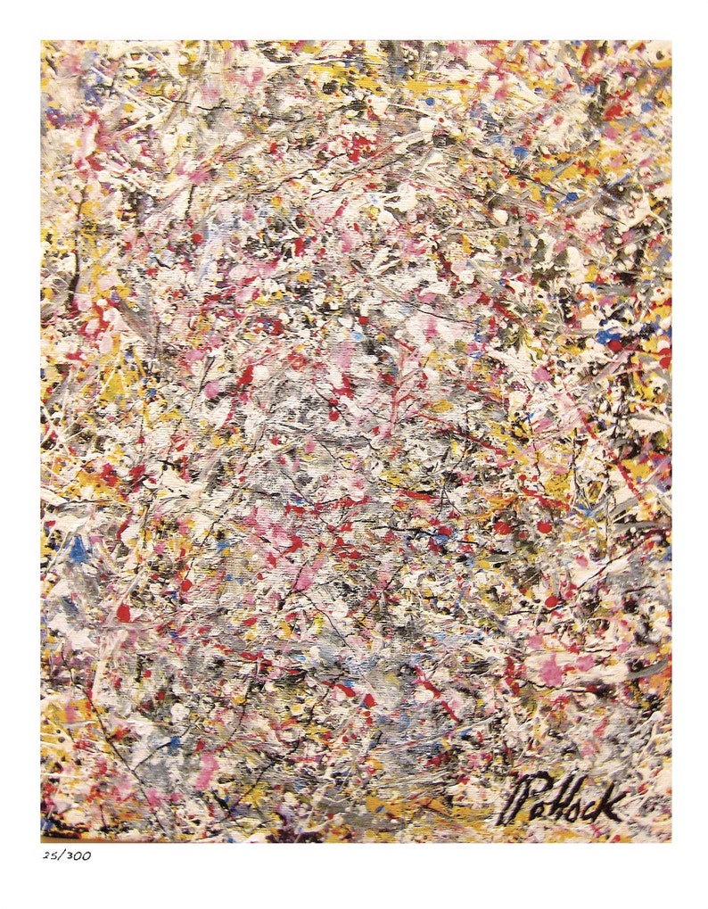 Jackson Pollock “untitled” Signed & Hand-numbered Ltd Edition ...