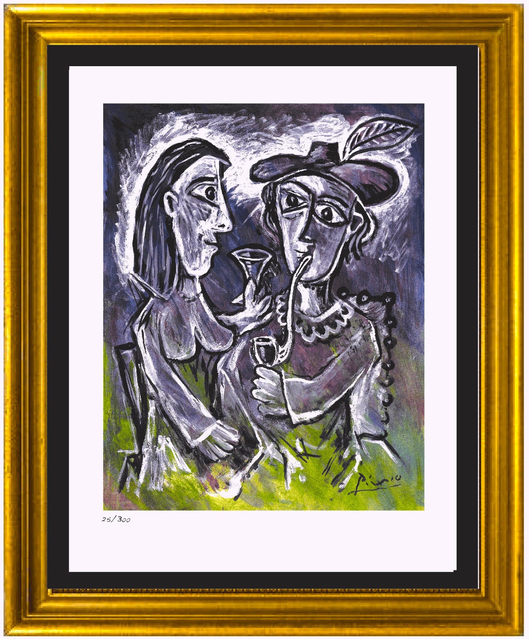 Pablo Picasso “the Couple” Signed & Hand-numbered Limited Edition ...