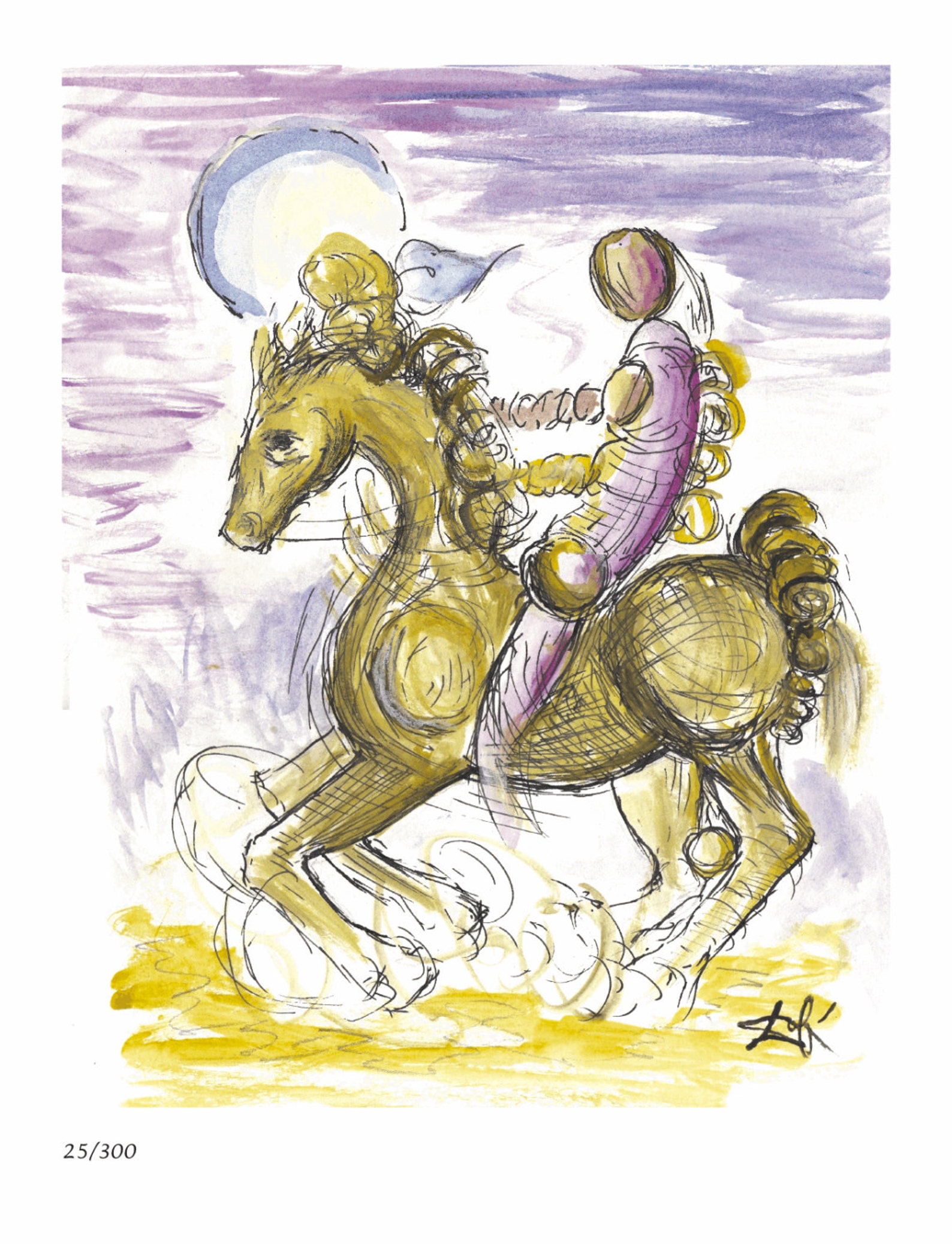 Salvador Dali master and Horse Signed & Hand-numbered Limited Edition ...