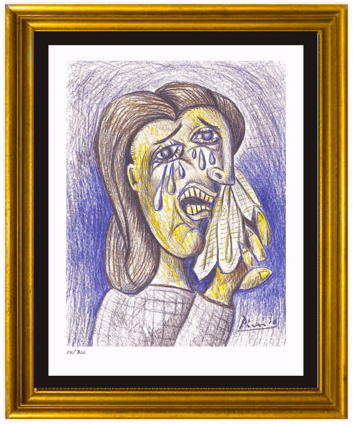 Pablo Picasso “the Weeping Woman II” Signed & Hand-numbered Limited ...
