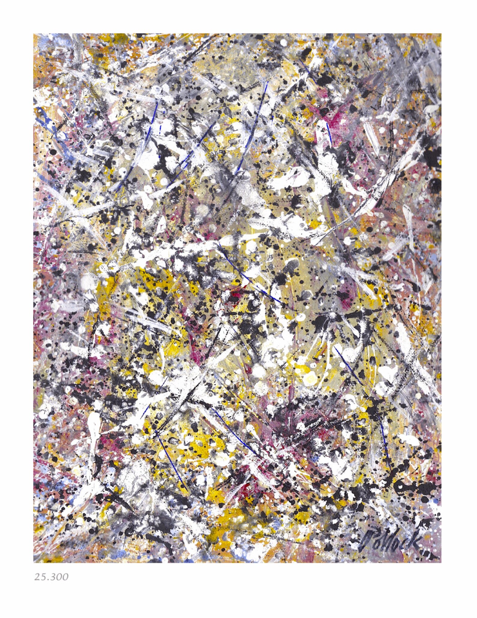 Jackson Pollock “number 1” Signed & Hand-numbered Limited Edition ...